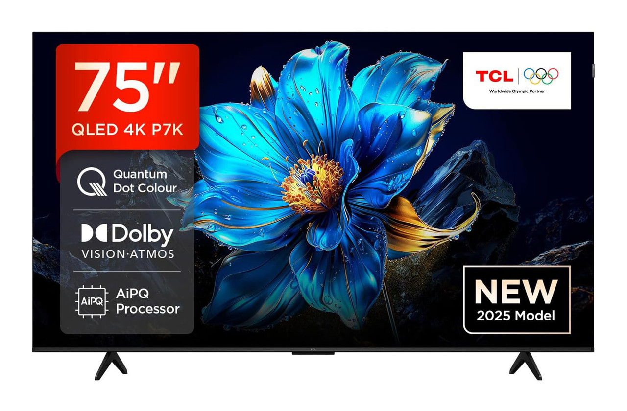 TCL 75P7K 4K UHD QLED, Google TV, Dolby Atmos (model 2025/26) – eSvet.com